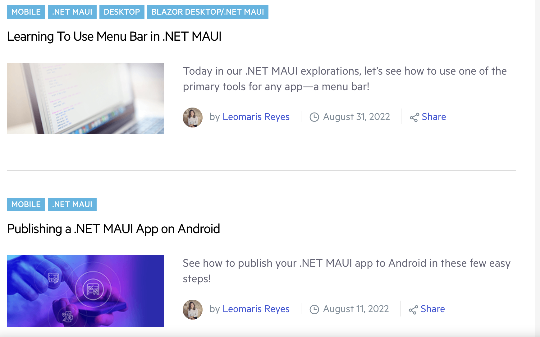 Free resources For Learning .NET MAUI