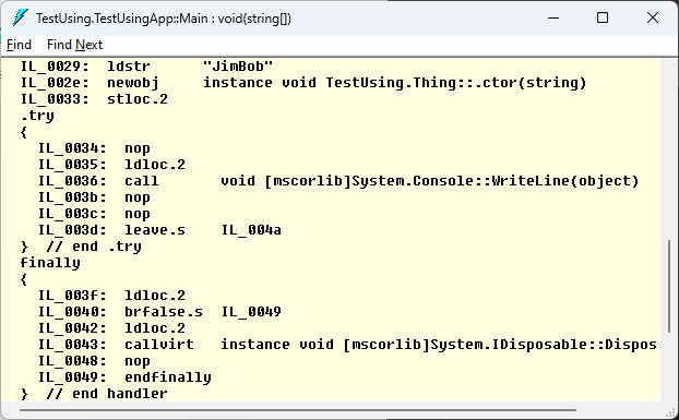 Garbage Collection 3 C Using Statement Language Support For Dispose