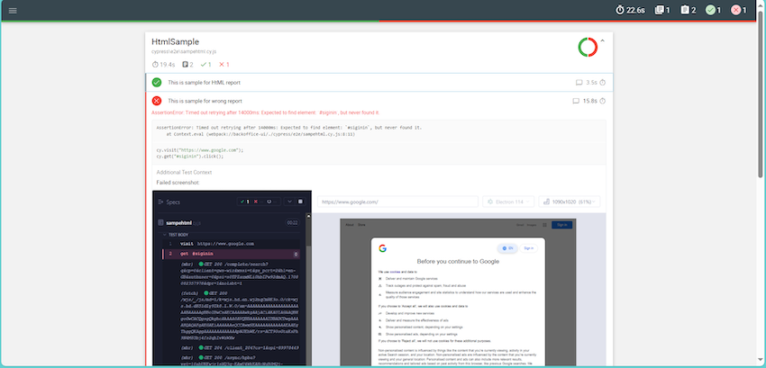 Generate An Html Report For Cypress Test Results