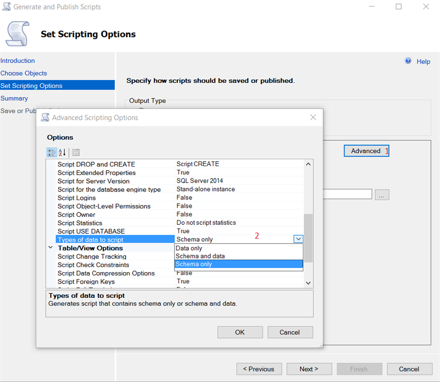 Generate Backup And Script File In Sql Server 2014