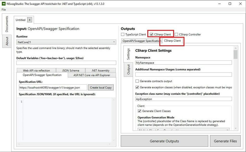 NSwagStudio - Generate C# Client Code Of ASP.NET Core Web API 😍