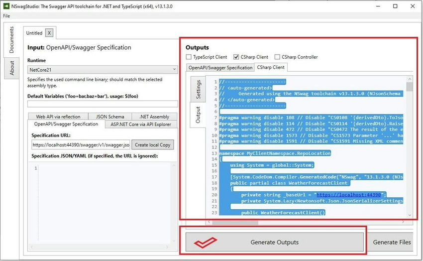 NSwagStudio - Generate C# Client Code Of ASP.NET Core Web API 😍