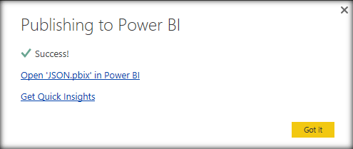 Generate Power BI Reports From Data In JSON File