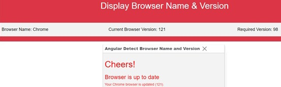 Get Browser Type and Version Using Angular and Bootstrap Get Browser Type and Version Using Angular and Bootstrap