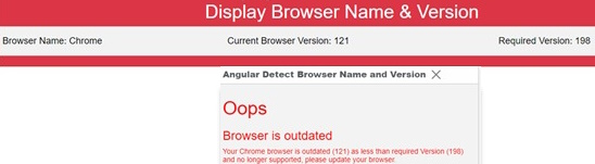 Get Browser Type and Version Using Angular and Bootstrap Get Browser Type and Version Using Angular and Bootstrap