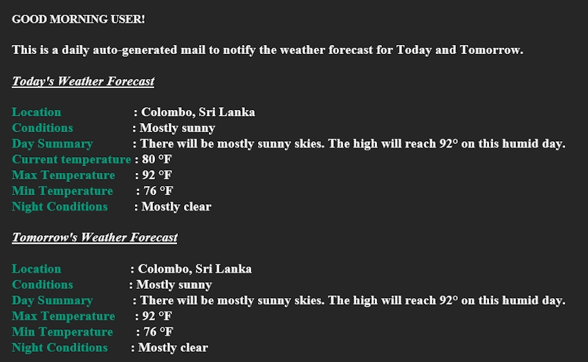 Get Daily Weather Forecast Using Power Automate