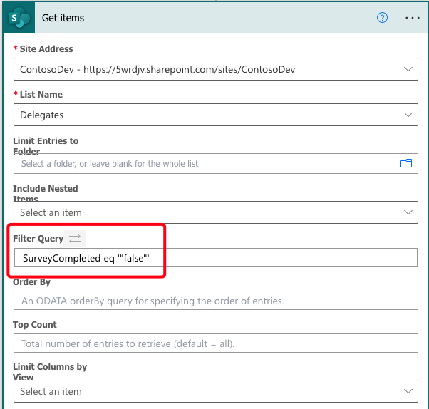 Get Items Action Fetching Few Records from SharePoint Online Get Items Action Fetching Few Records from SharePoint Online