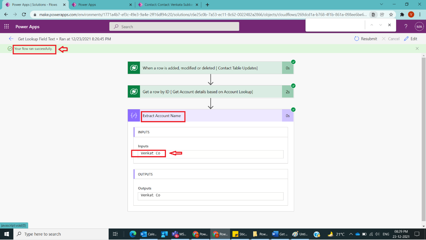 Get Lookup Field Text In Power Automate