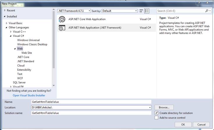 GET, SET The Value From HTML Table In ASP.NET MVC jQuery