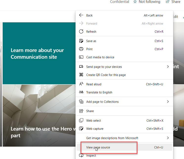 Get Site Template For SharePoint Online Site