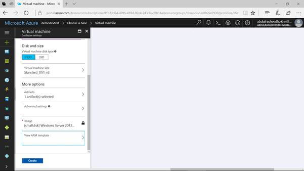 Get Started With Azure Devtest Creating Server Machines With Artifacts 4010