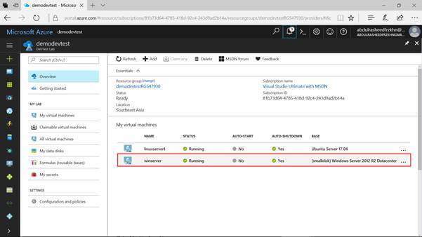 Get Started With Azure Devtest Creating Server Machines With Artifacts 6951