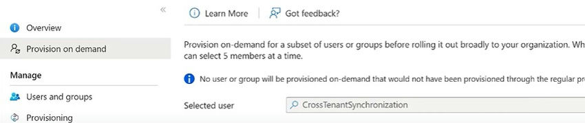Get to know about Cross Tenant Synchronization