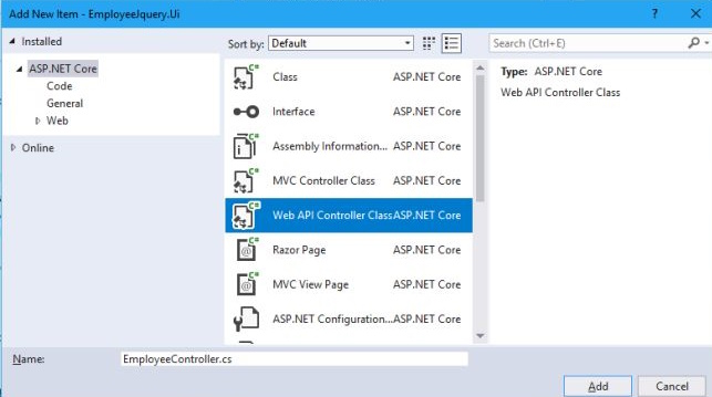 Getting Started With ASP.NET Core And jQuery CRUD Using WEB API