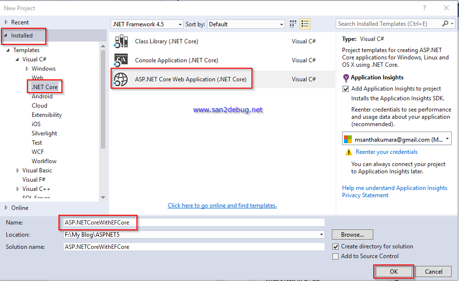 Getting Started With ASP.NET Core, EF Core Using SQL Server On Windows
