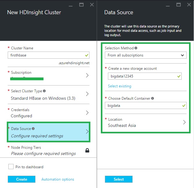 Getting Started With Azure Hdinsight Create Hbase Cluster Part One 