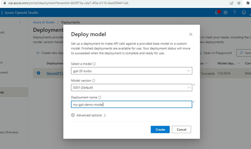 Getting Started with Azure OpenAI Service With an Example of GPT Turbo Model