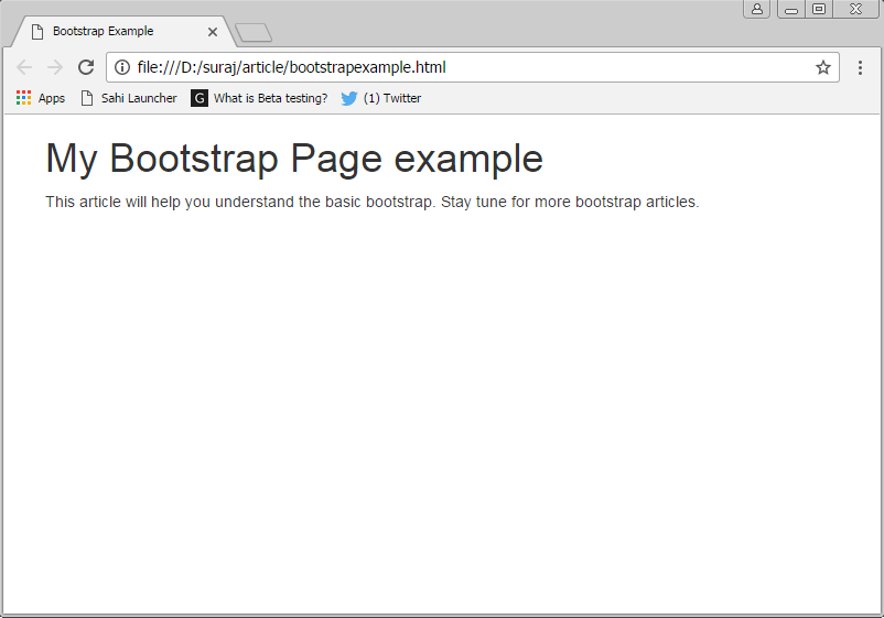 Getting Started With Bootstrap Getting Started With Bootstrap