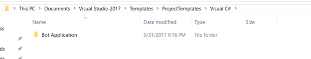 Getting Started With Bots Using Visual Studio 2017
