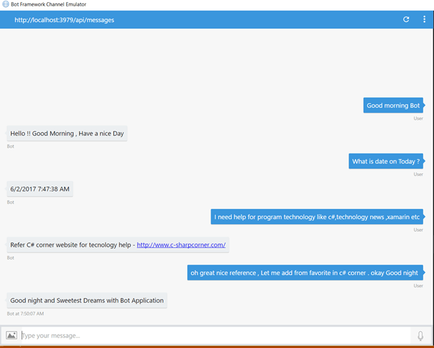 Getting Started With Bots Using Visual Studio 2017