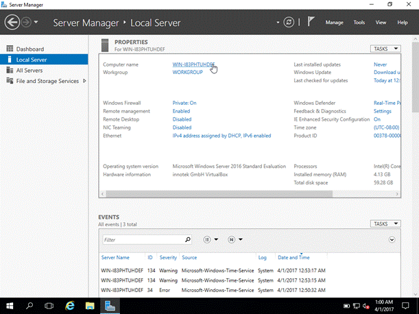 Getting Started With Windows Server 2016