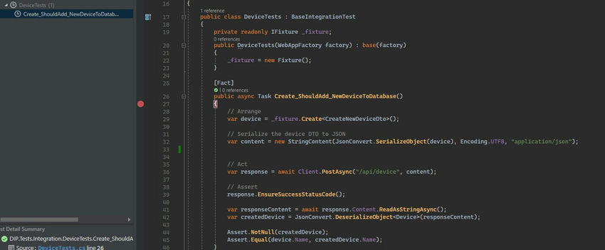 Getting started with Integration Testing in ASP.NET Core