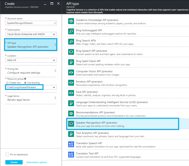Getting Started With Microsoft Azure Cognitive Services – Speaker ... Getting Started With Microsoft Azure Cognitive Services – Speaker ...