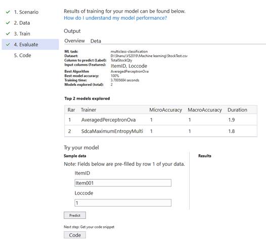 Getting Started with ML.NET Model Builder for Using in ASP.NET Core