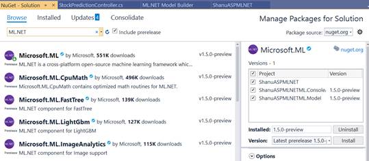Getting Started with ML.NET Model Builder for Using in ASP.NET Core