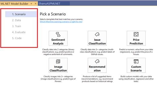 Getting Started with ML.NET Model Builder for Using in ASP.NET Core