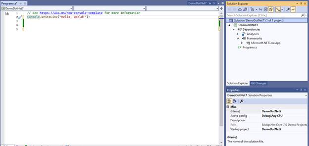 Getting Started With .NET 7