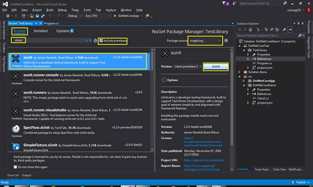Getting Started With .NET Core With Windows And Visual Studio 2015 - Part Two