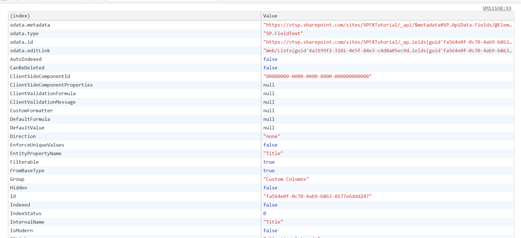 Getting Started With Read Fields From The List Using Pnp Js In Spfx