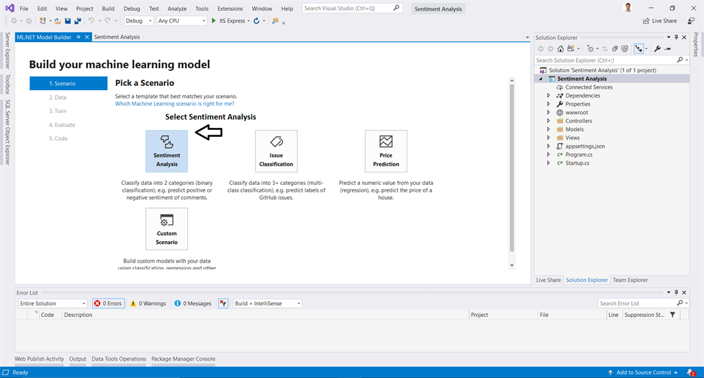 Sentiment Analysis In ASP.NET Core Using ML.Net