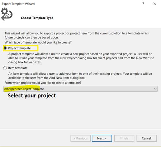 Getting Started With The Custom Project Template Using Visual Studio 2017