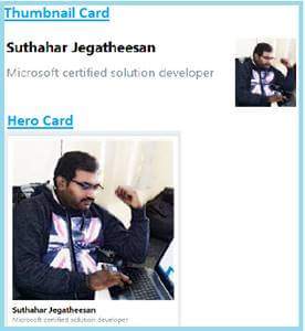 Getting Started With Thumbnail Card Design Using Microsoft Bot Framework