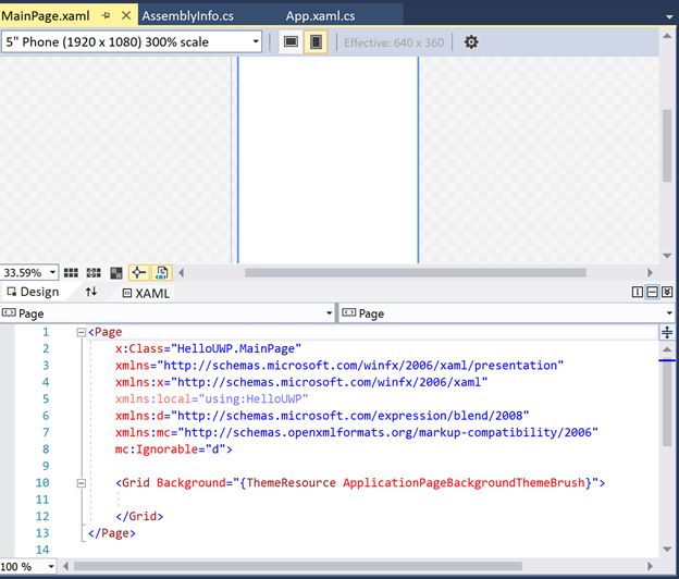 Getting Started with UWP App Using C# and XAML