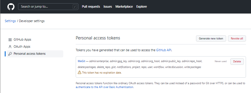 Git - Push From GUI Client Returns "Authentication Failed"