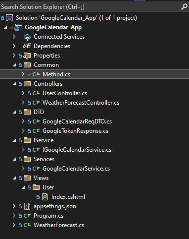 Google Calendar API integration With .Net Core