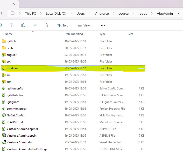 Guide to Add Custom Modules in ABP.IO App