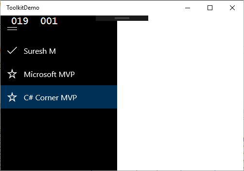 Hamburger Menu For Windows 10 Uwp App Using Community Toolkit 6853