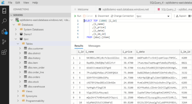 HammerDB for Azure SQL DB