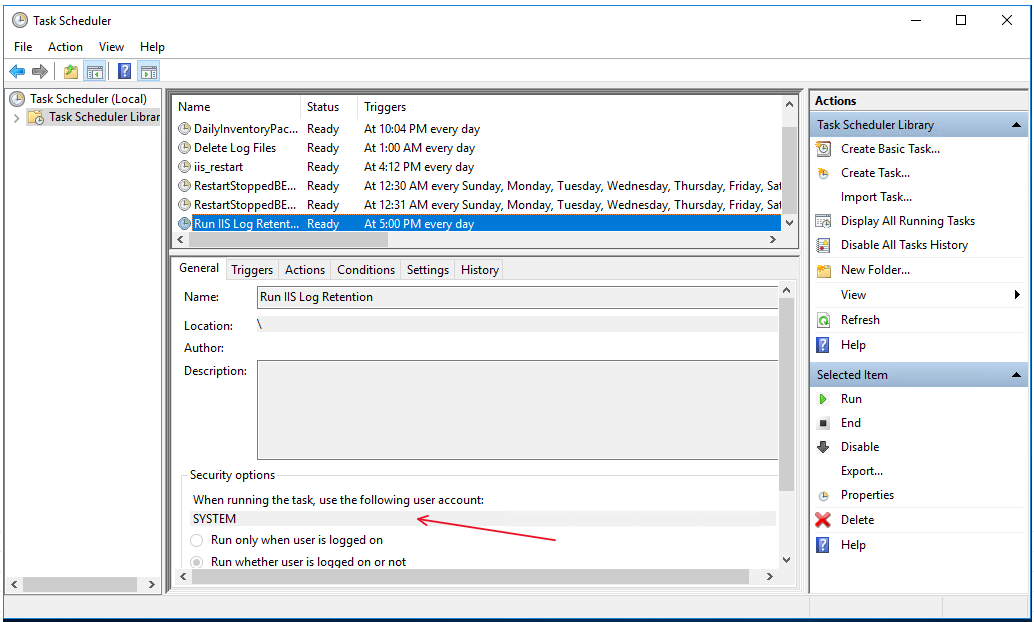 Remove IIS Log Files (2-1) --- Handle Group User Accounts