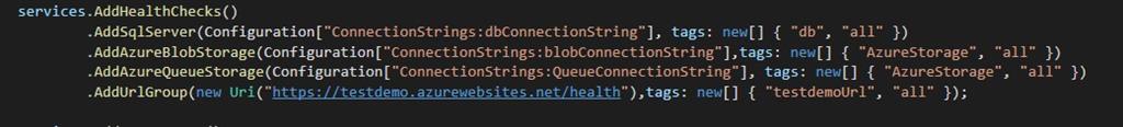 Application Health Check Using Aspnet Core