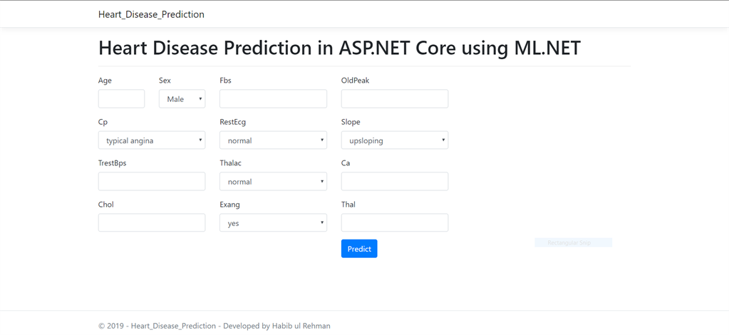 Heart Disease Prediction In ASP.NET Core Using ML.NET