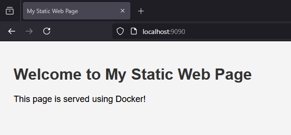 Hosting a Static Website with Docker and NGINX