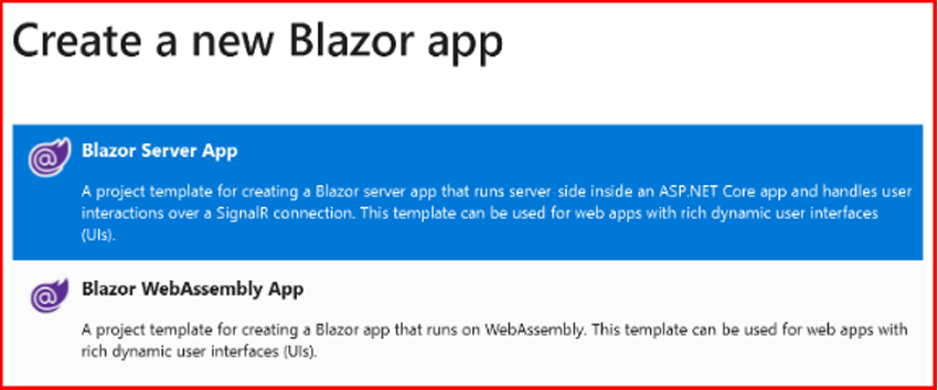 Hosting Model In Blazor