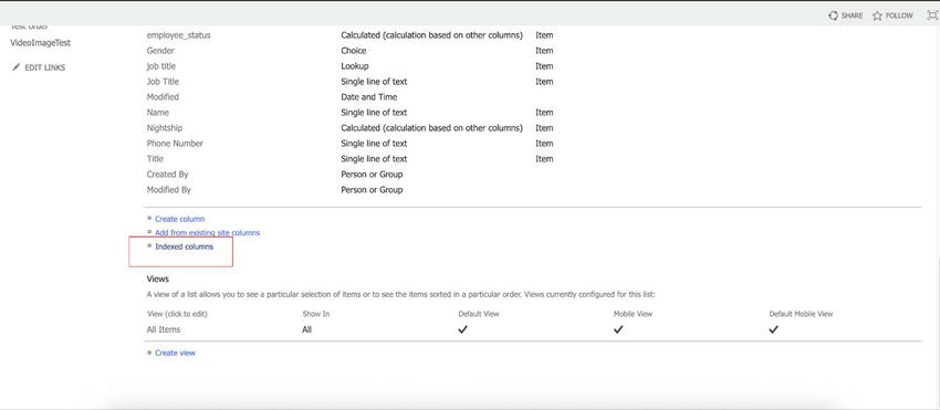 How Indexed Columns Improve SharePoint List Speed