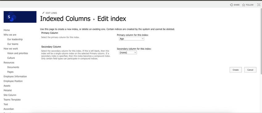 How Indexed Columns Improve SharePoint List Speed