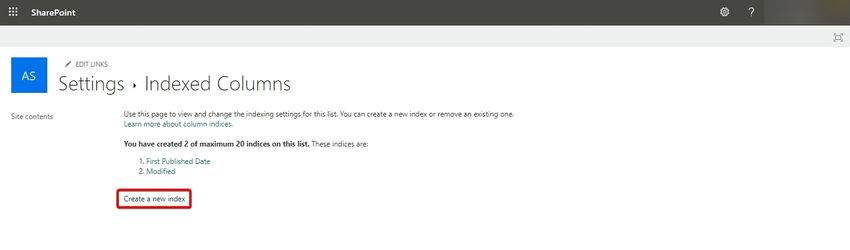 How Indexing Columns works in SharePoint Online?